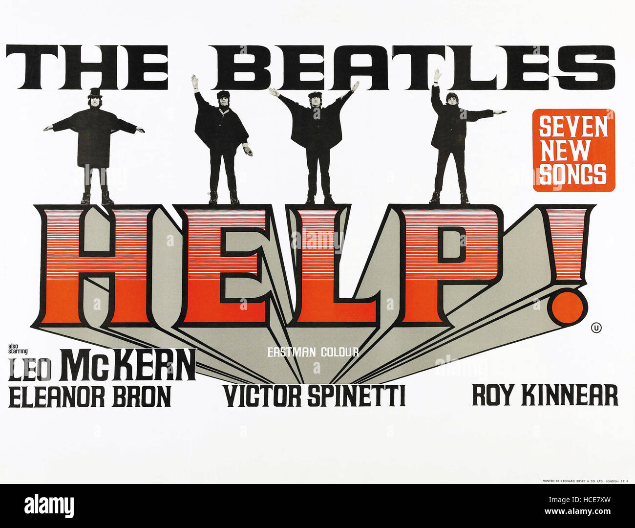 HELP!: The Beatles, US lobbycard, from left: George Harrison, Ringo ...