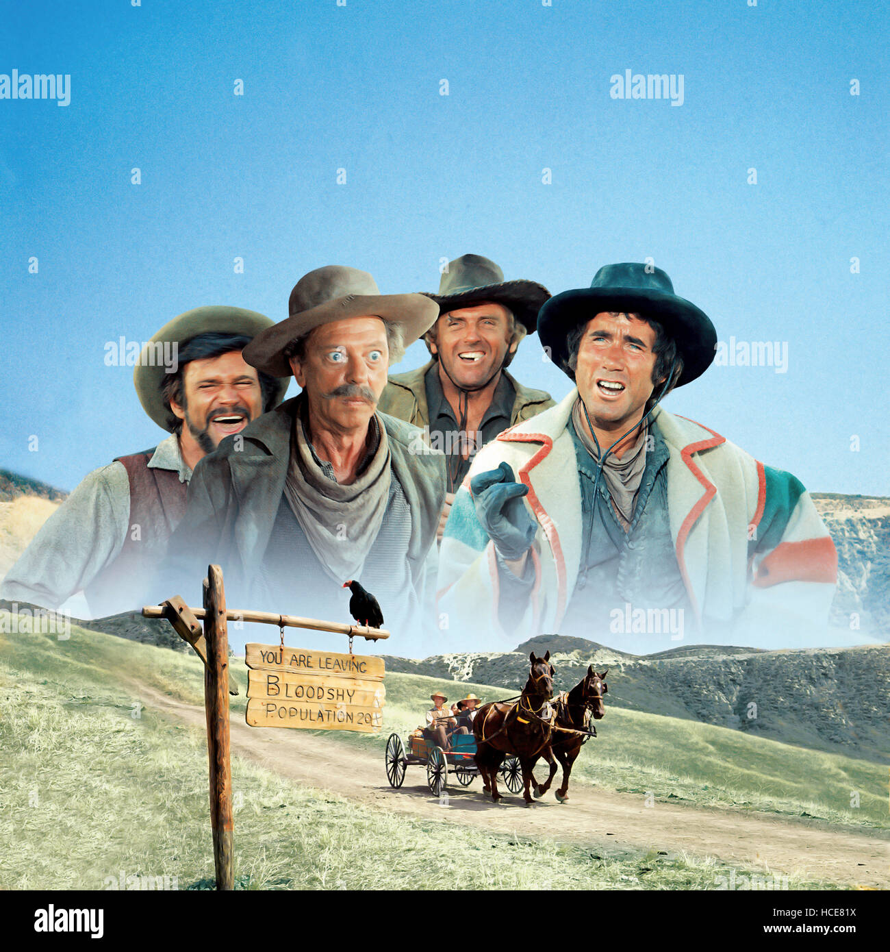 HOT LEAD AND COLD FEET, Don Knotts (second from left), Paul Lukather ...