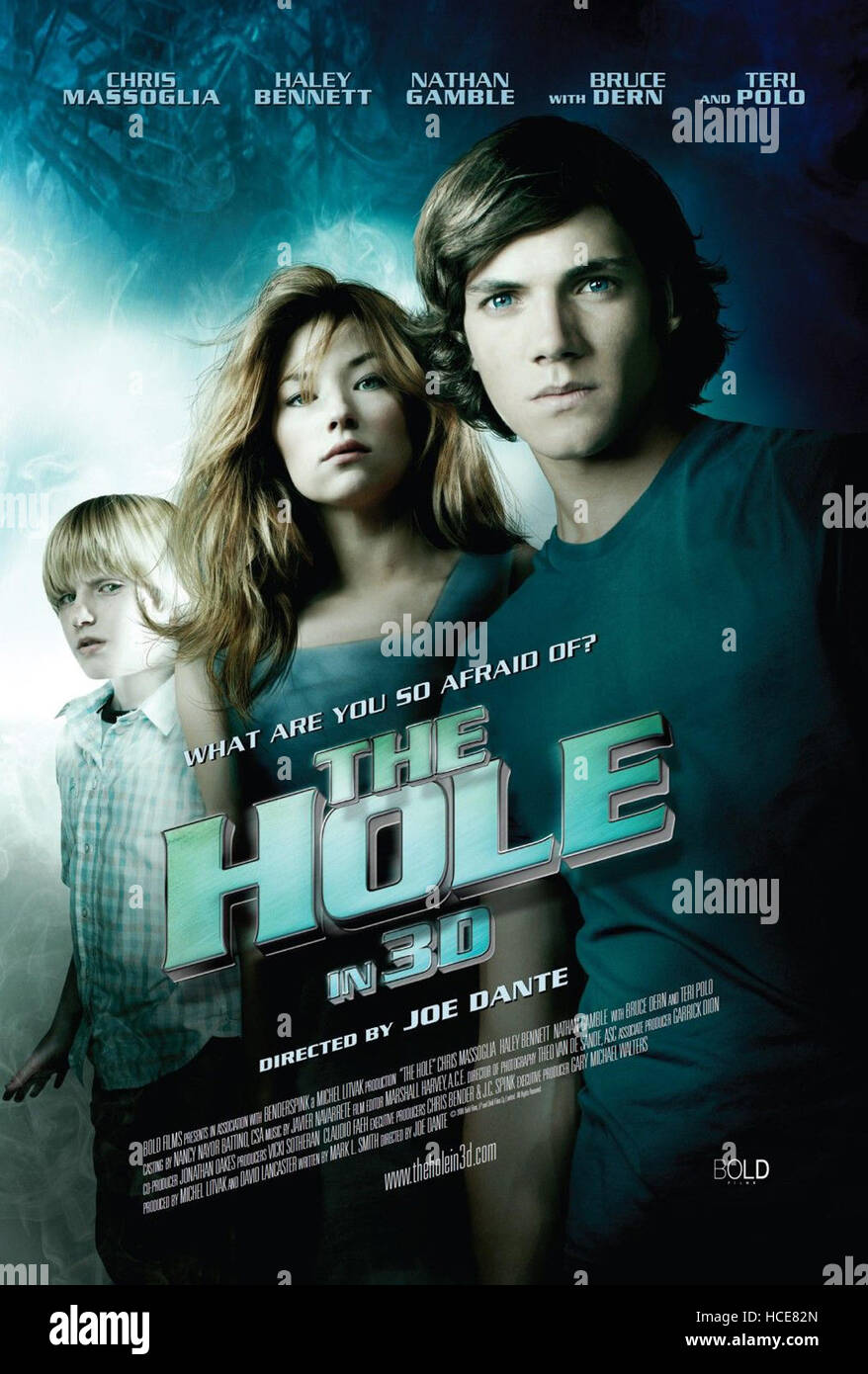THE HOLE, US poster art, from left: Nathan Gamble, Haley Bennett, Chris ...