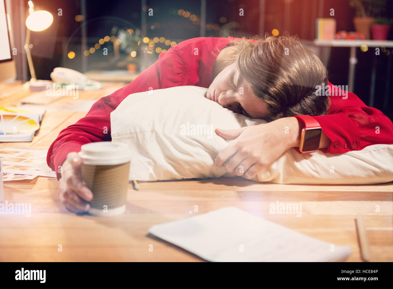Sleeping at work desk hi-res stock photography and images - Alamy