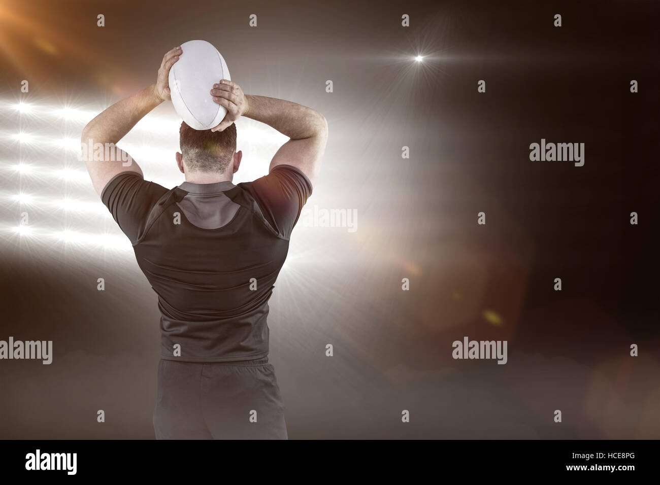 Digital composite rugby player throwing hi-res stock photography and ...