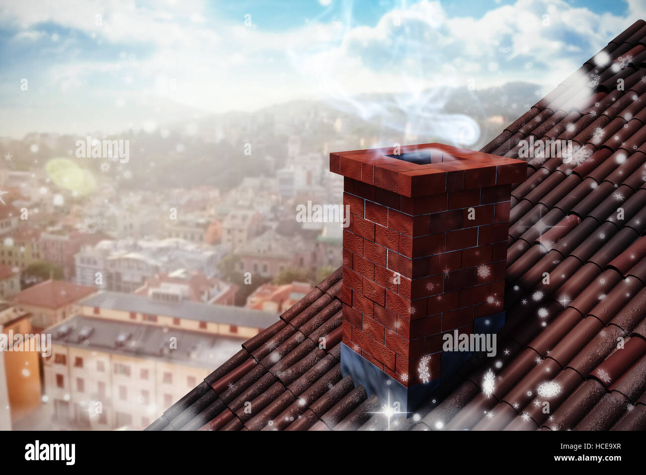 Snow roof falling hi-res stock photography and images - Alamy