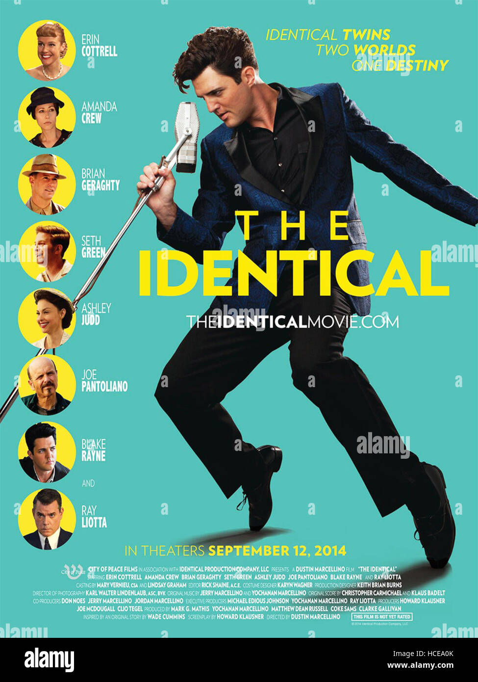 THE IDENTICAL, large figure: Brian Geraghty, right, from top: Erin ...