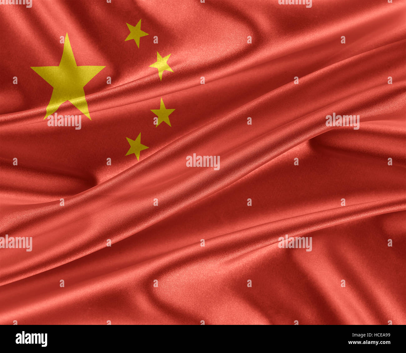 Glossy china flag hi-res stock photography and images - Alamy