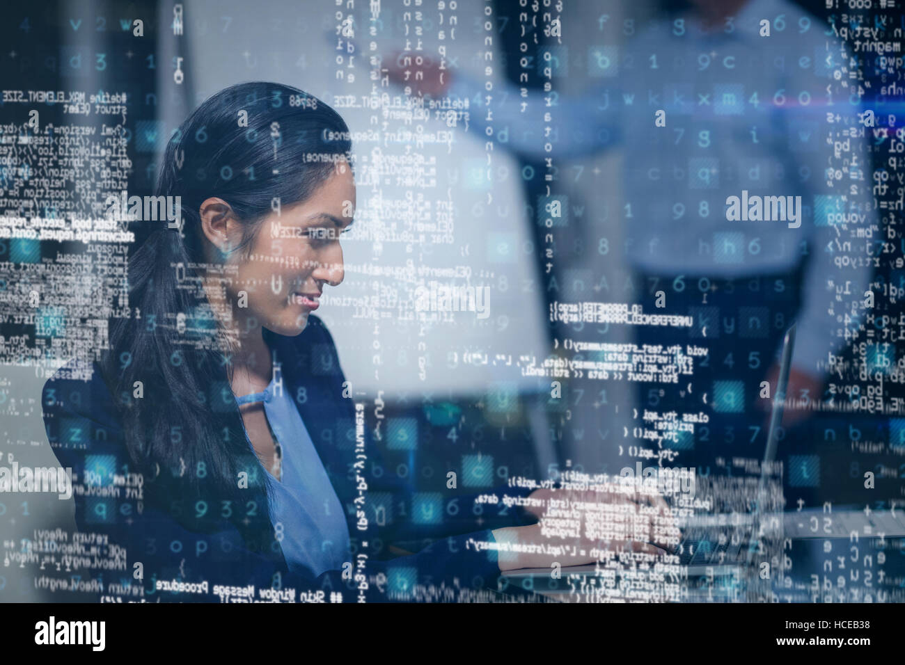 Portrait businesswoman working laptop hi-res stock photography and ...