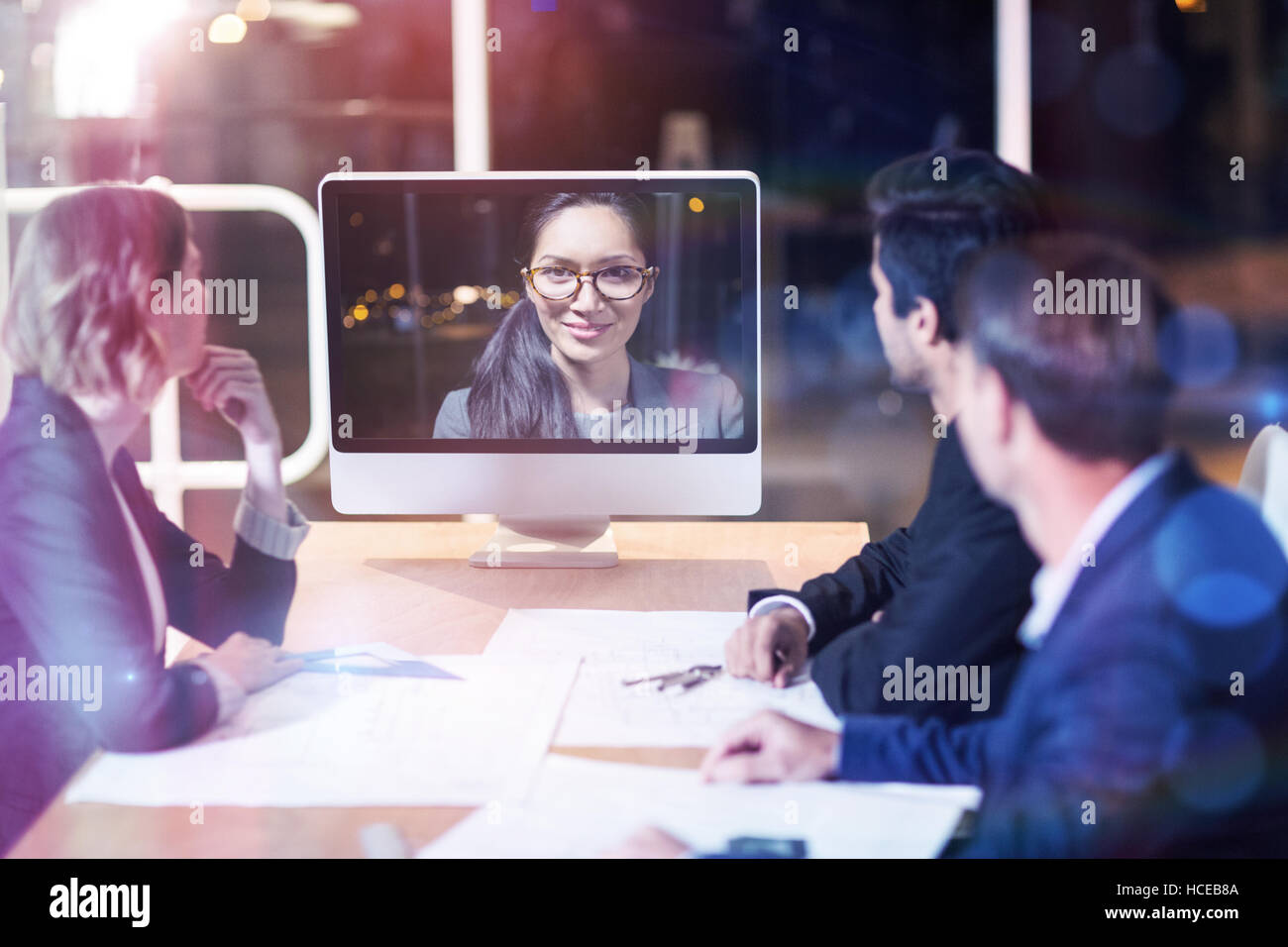 3d video conference hi-res stock photography and images - Alamy