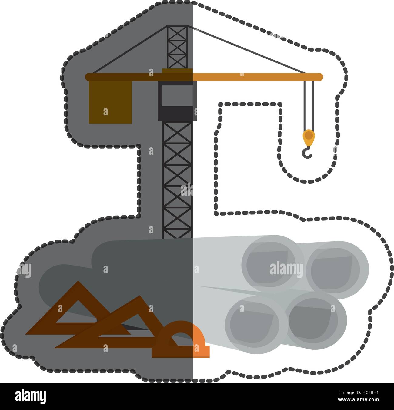 Isolated crane tool design Stock Vector Image & Art - Alamy