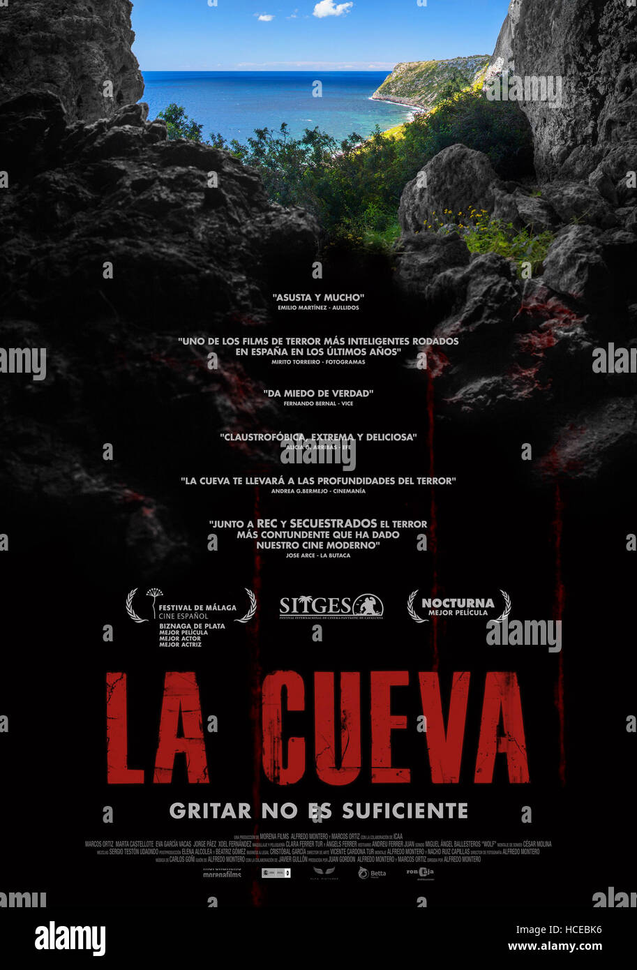 IN DARKNESS WE FALL, (aka LA CUEVA), festival poster, 2014. ©Alfa ...