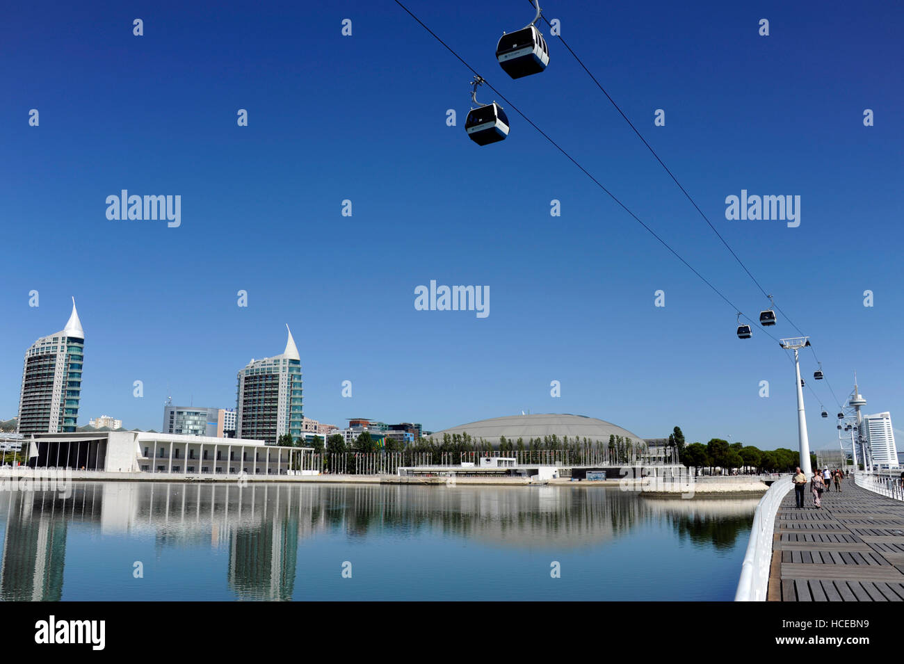 Sao Gabriel tower and Rafael tower, Pavilhao de Portugal, MEO Arena ...