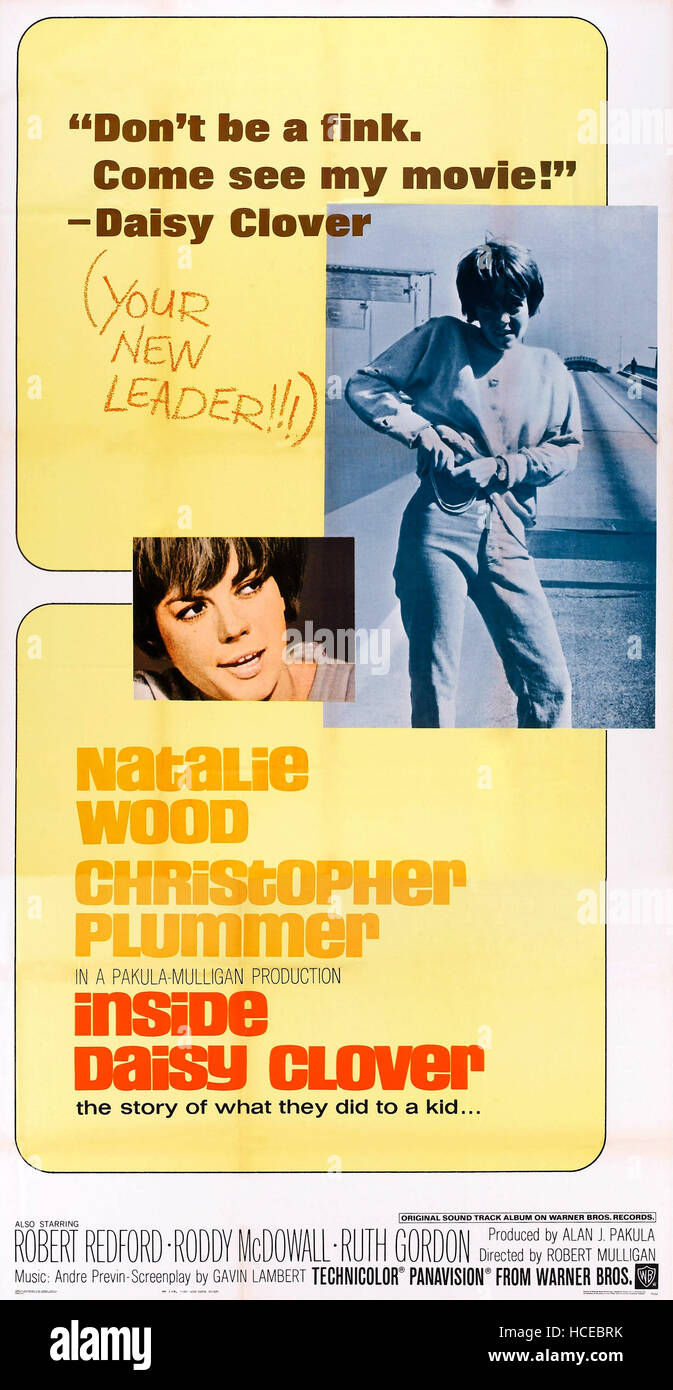 INSIDE DAISY CLOVER, US poster art, Natalie Wood, 1965 Stock Photo - Alamy