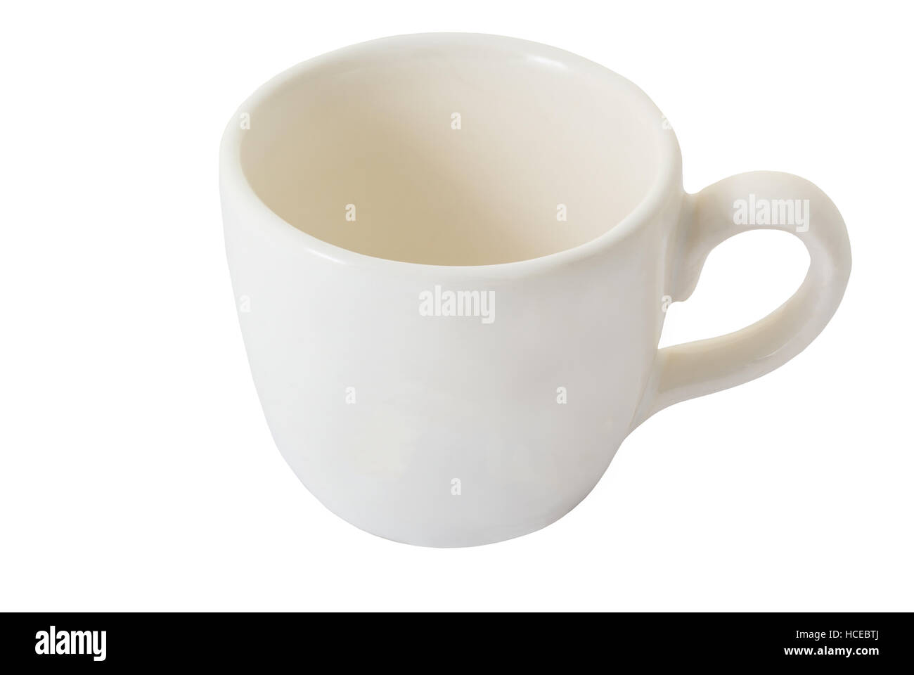 Empty cup isolated on white background and clipping path Stock Photo ...