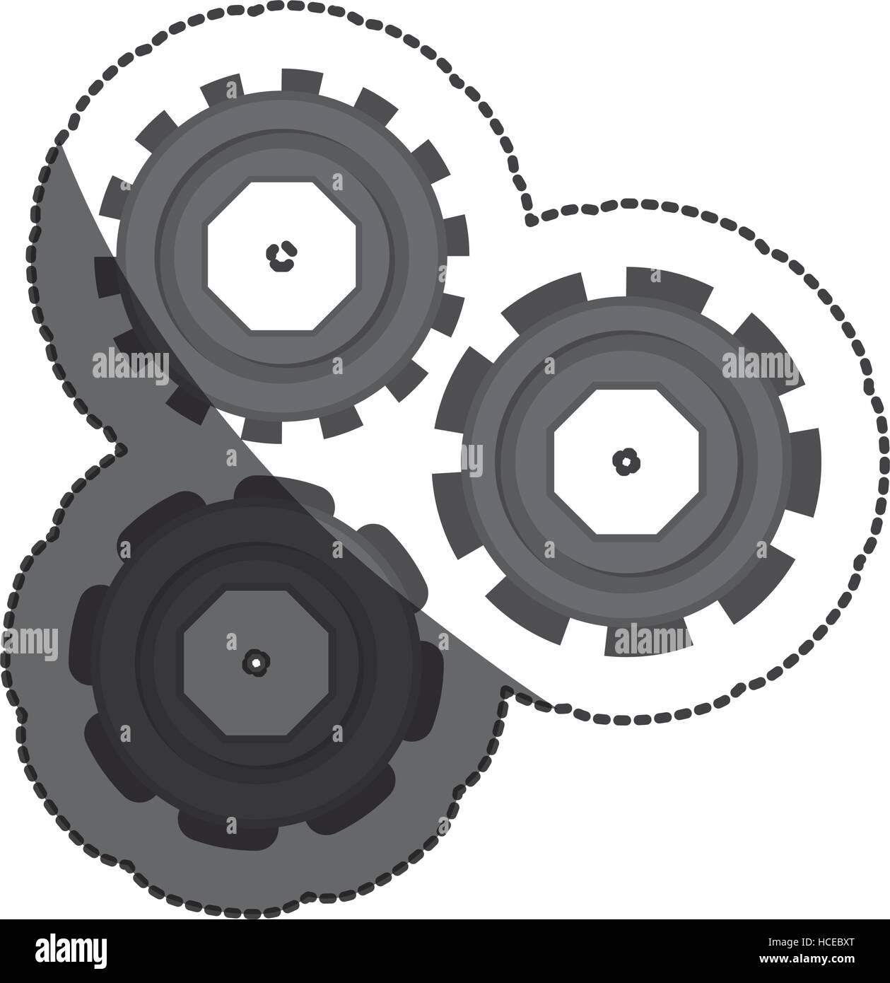 Isolated gears design Stock Vector Image & Art - Alamy