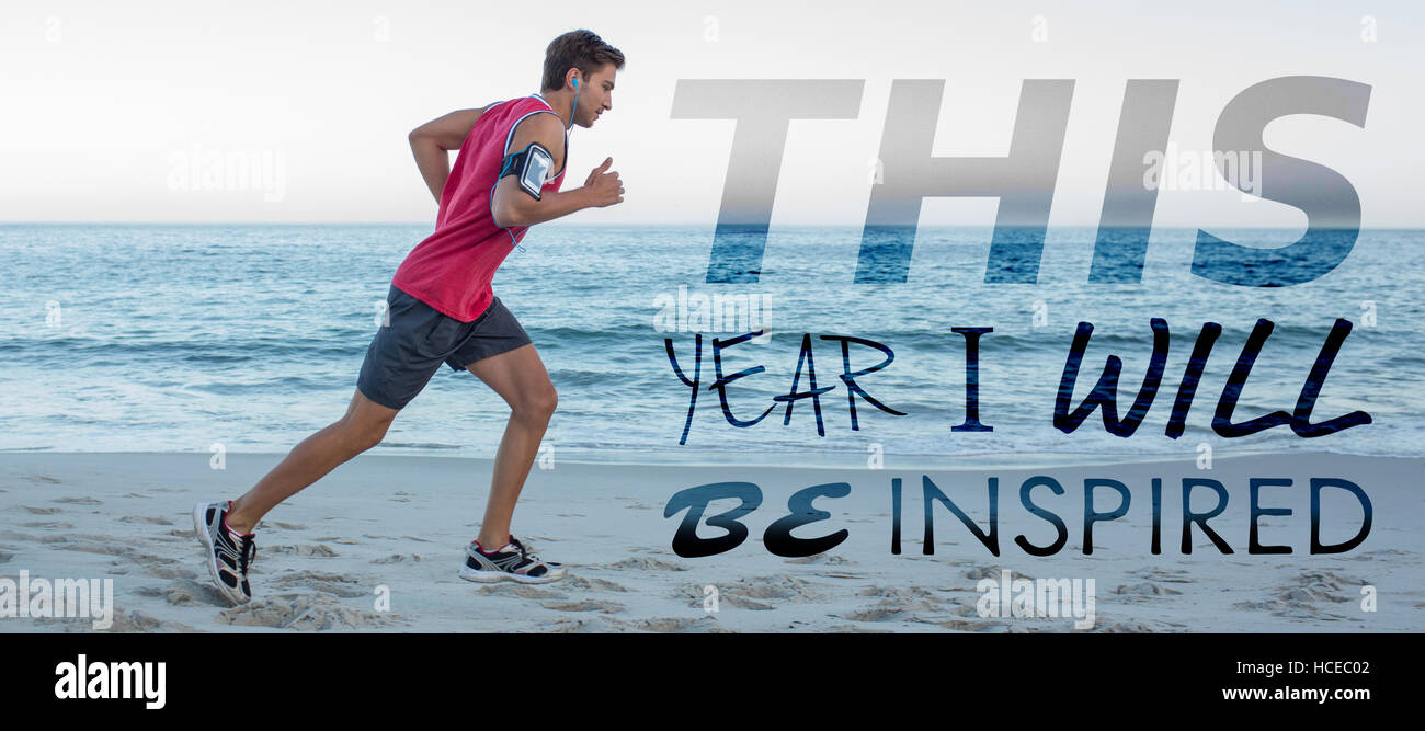 Composite image of this year i will be inspired Stock Photo - Alamy