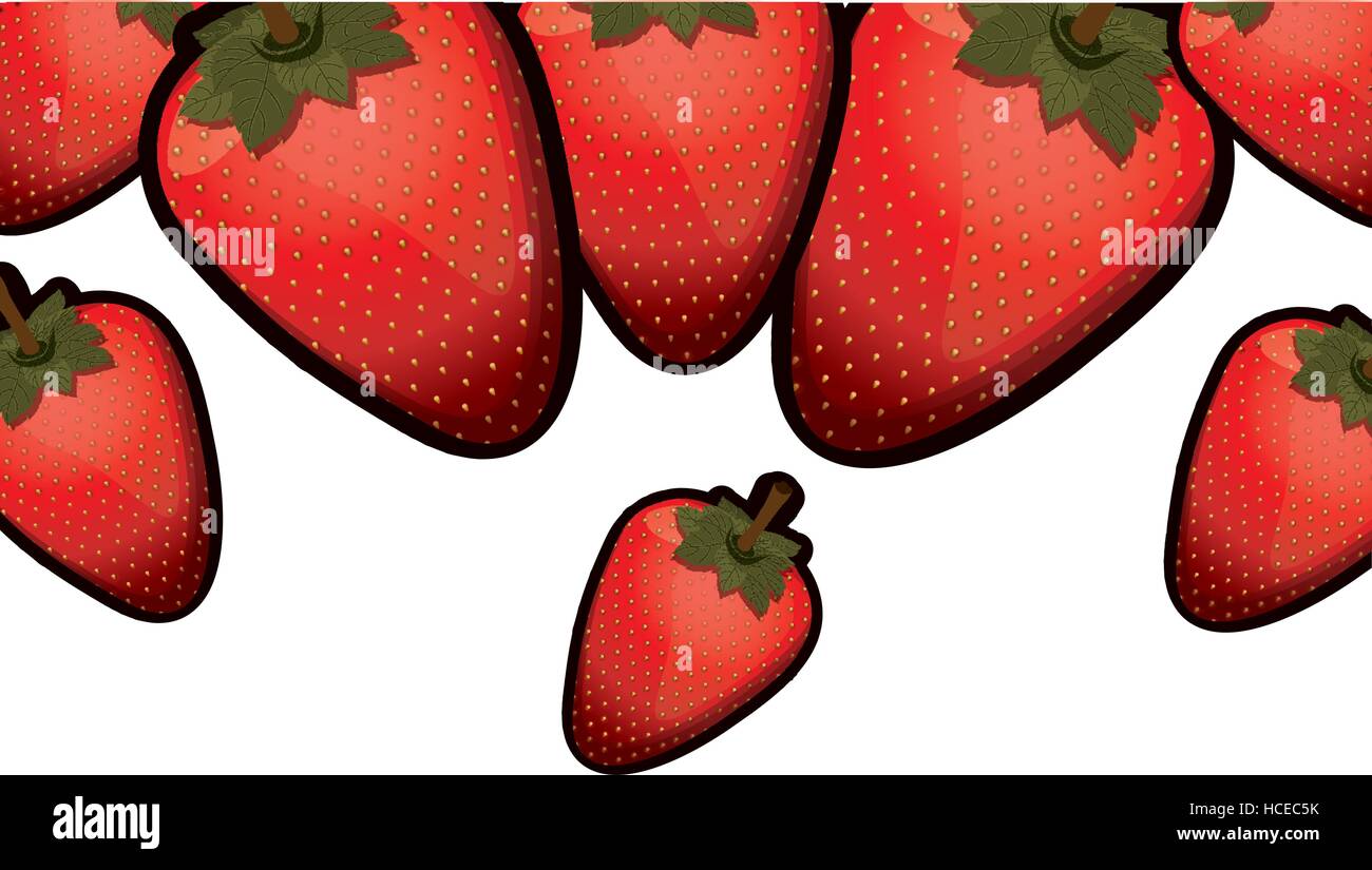 Isolated strawberry fruit design Stock Vector Image & Art - Alamy