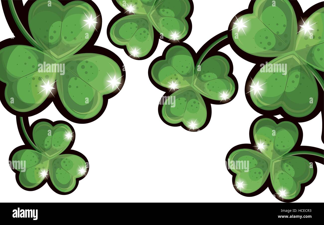 Isolated clover leaf design Stock Vector Image & Art - Alamy