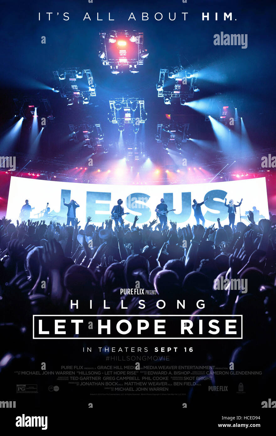 HILLSONG: LET HOPE RISE, US poster art, 2016. © Pure Flix Entertainment ...