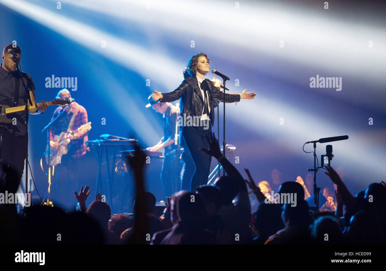 HILLSONG: LET HOPE RISE, Taya Smith (center), 2016. Ph: Colin Young ...