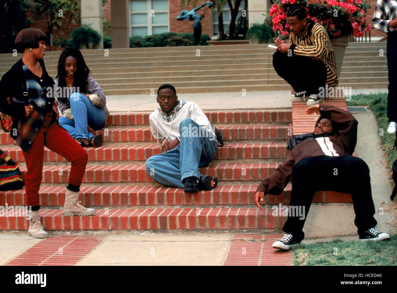 HIGHER LEARNING, left: Regina King, center: Omar Epps, right bottom ...