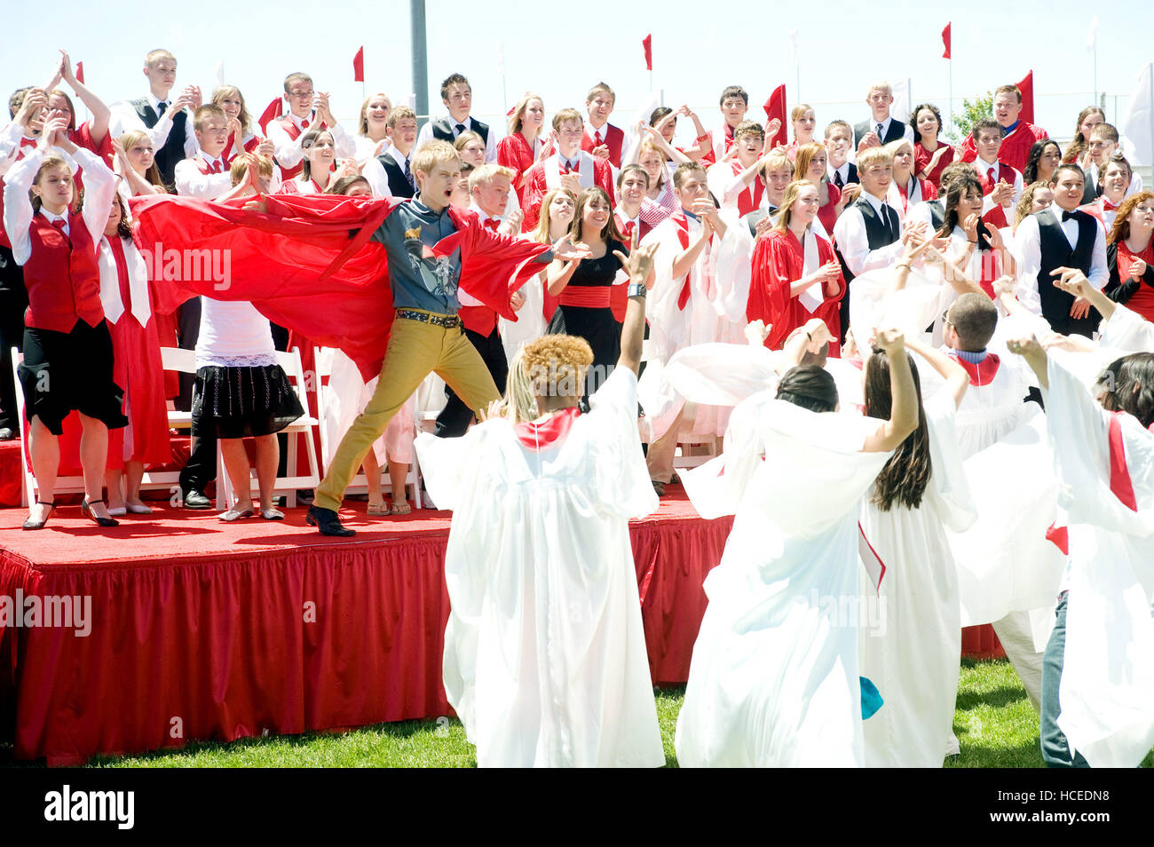 HIGH SCHOOL MUSICAL 3: SENIOR YEAR, Lucas Grabeel (on stage wearing ...