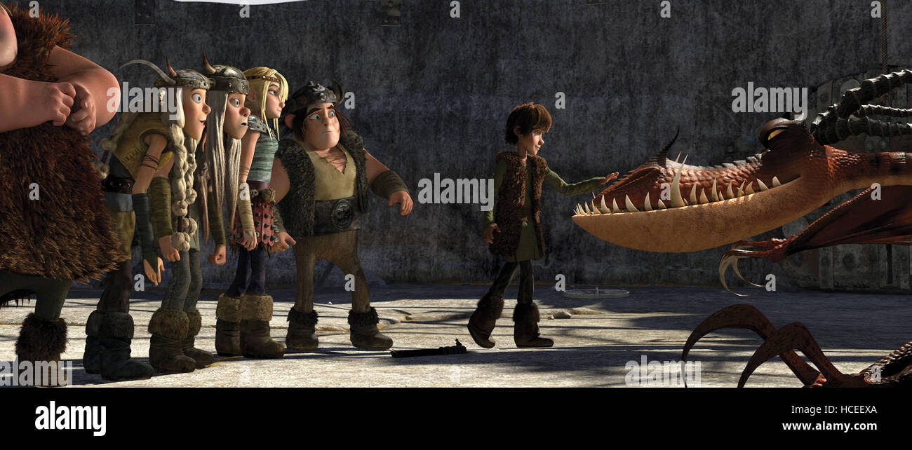 HOW TO TRAIN YOUR DRAGON, from left: Fishlegs (voice: Christopher Mintz ...