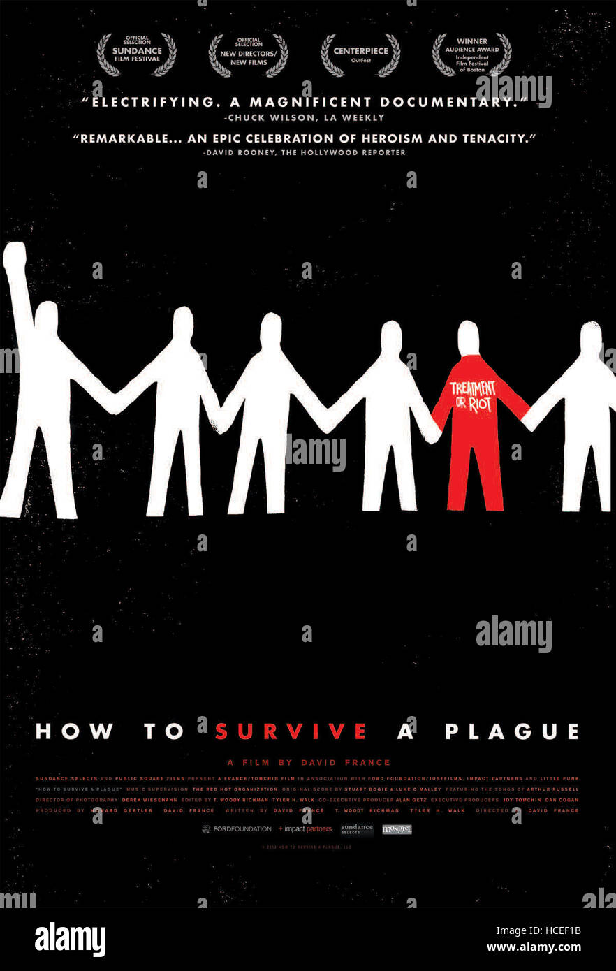 HOW TO SURVIVE A PLAGUE, Canadian poster art, 2012. ©Sundance Selects ...