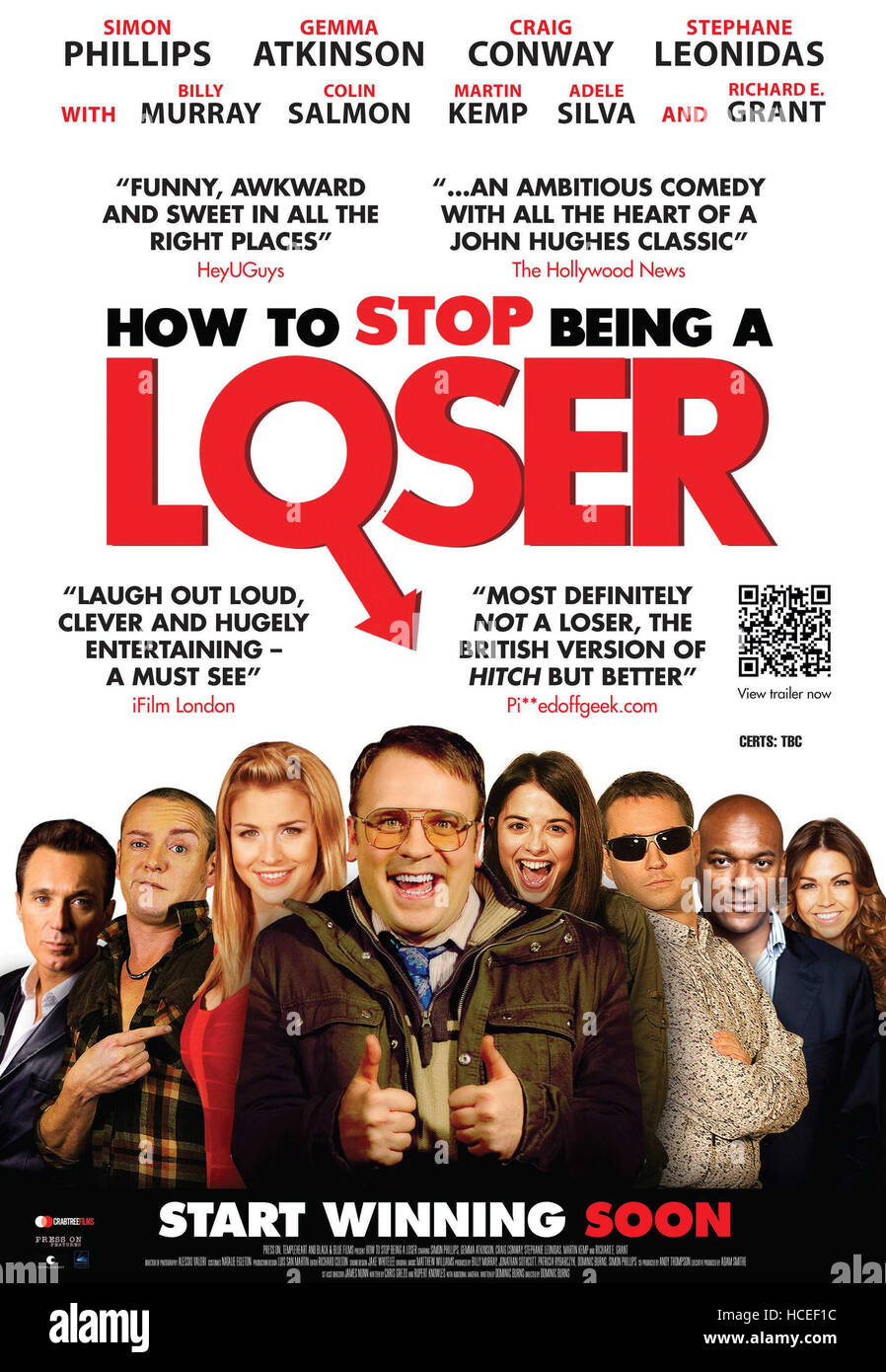 HOW TO STOP BEING A LOSER, UK poster art, Richard E. Grant, Craig ...
