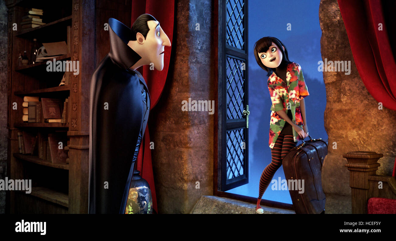 HOTEL TRANSYLVANIA, from left: Dracula (voice: Adam Sandler), Mavis ...