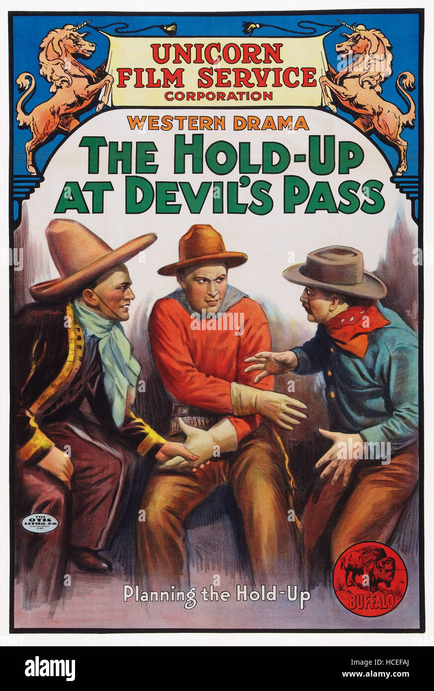 THE HOLD-UP AT DEVIL'S PASS, US poster art, 1916 Stock Photo - Alamy