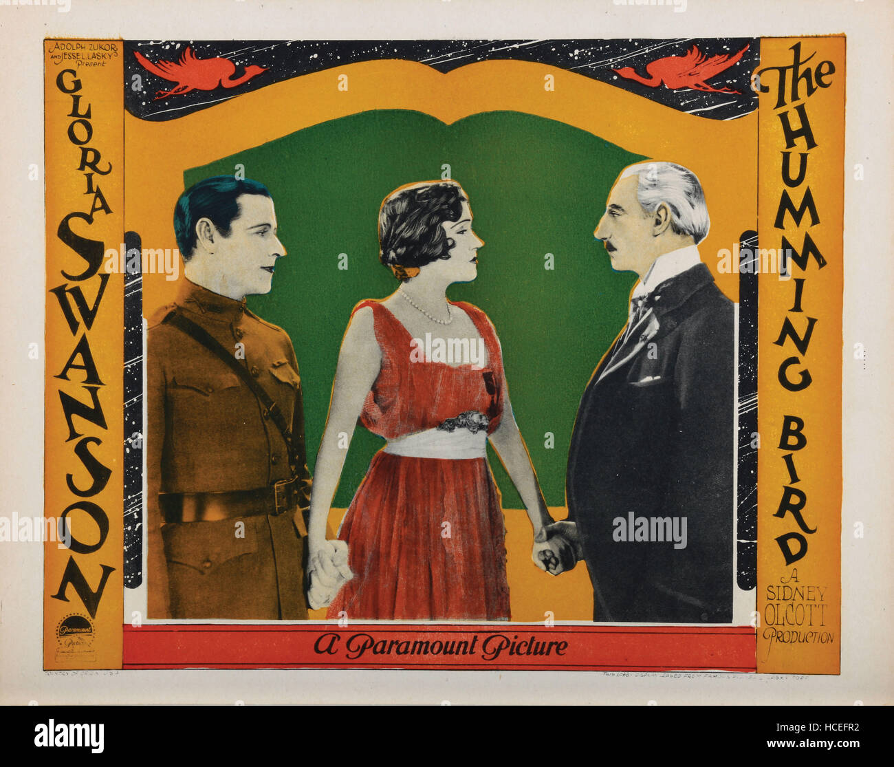 THE HUMMING BIRD, from left, Edward Burns, Gloria Swanson, William ...