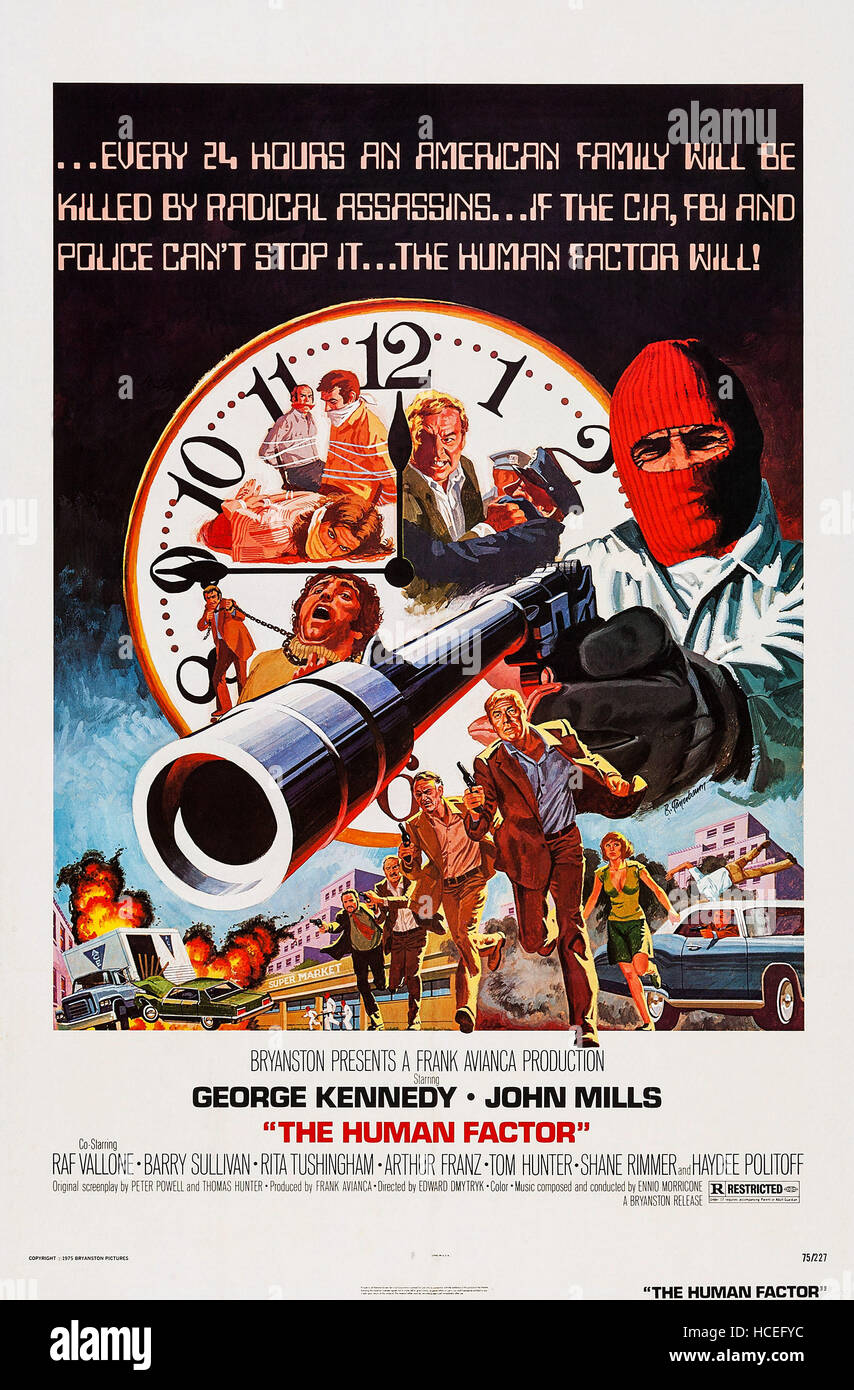 THE HUMAN FACTOR, US poster art, 1975 Stock Photo - Alamy