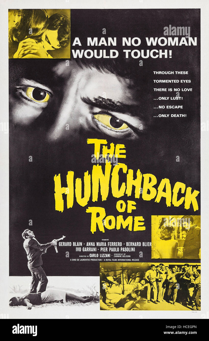 IL GOBBO, (aka THE HUNCHBACK OF ROME), US poster art, 1961 Stock Photo ...