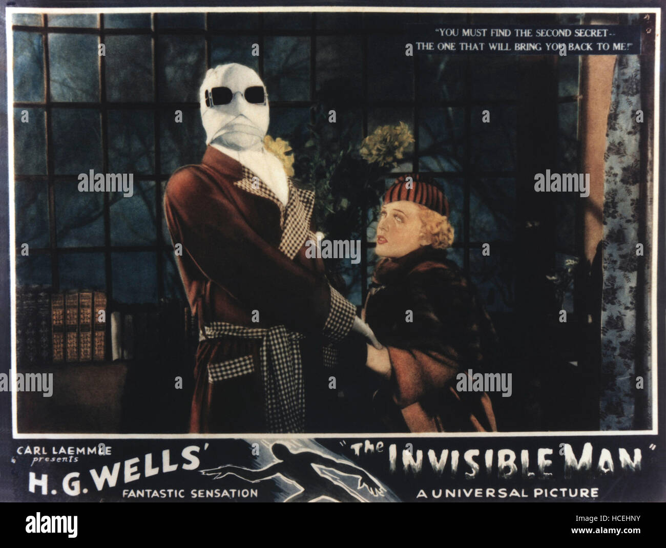 THE INVISIBLE MAN, from left: Claude Rains, Gloria Stuart, 1933 Stock ...