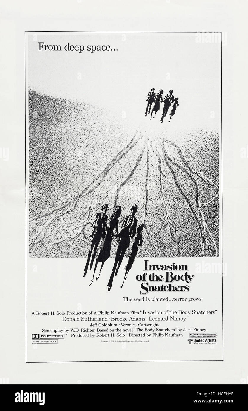 INVASION OF THE BODY SNATCHERS, US poster art, 1978, © United Artists ...