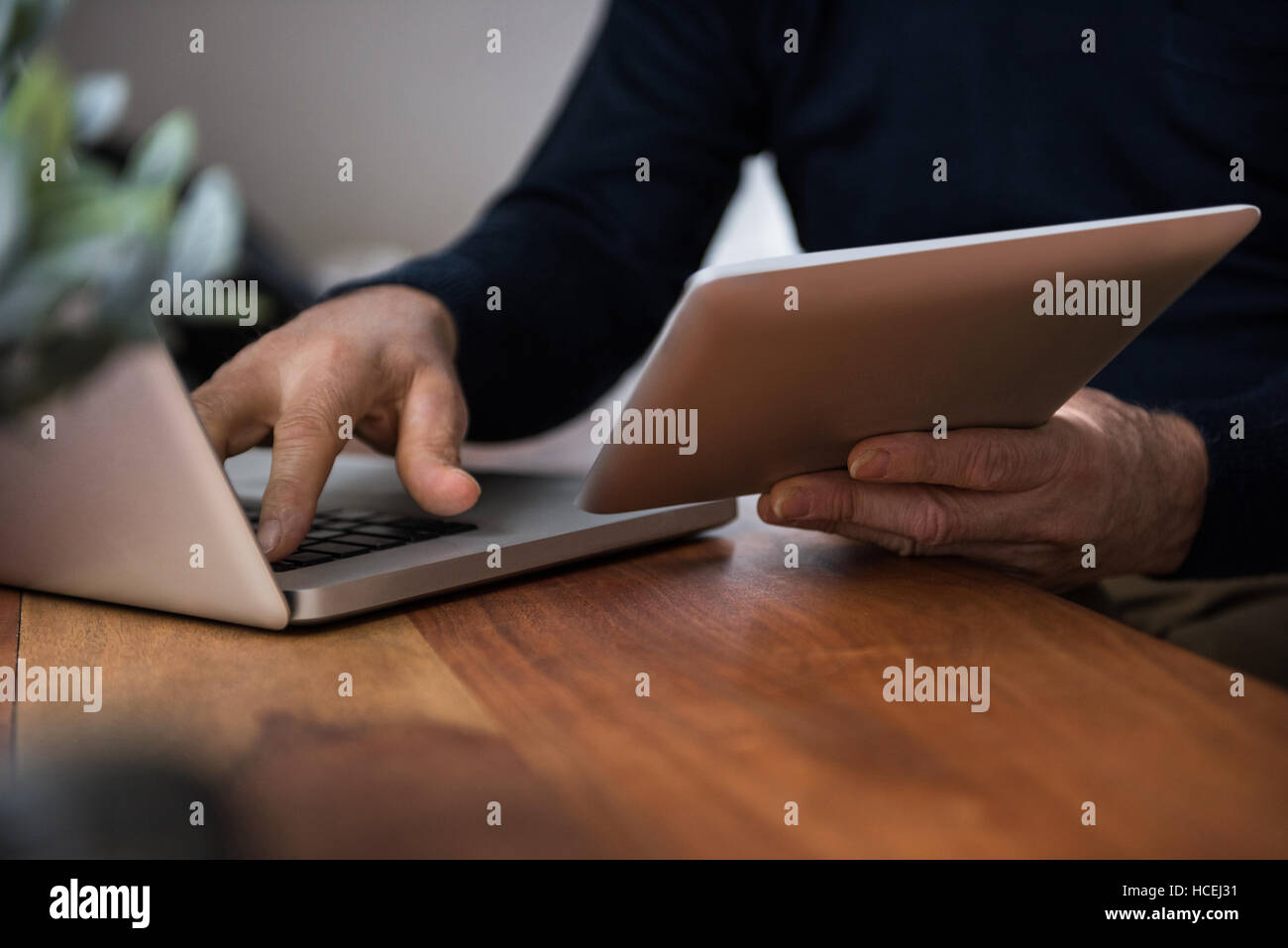 Mid section laptop hi-res stock photography and images - Alamy