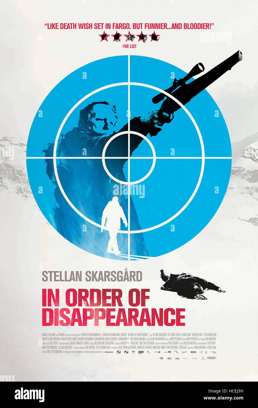 IN ORDER OF DISAPPEARANCE, (aka KRAFTIDIOTEN), US poster art, top ...