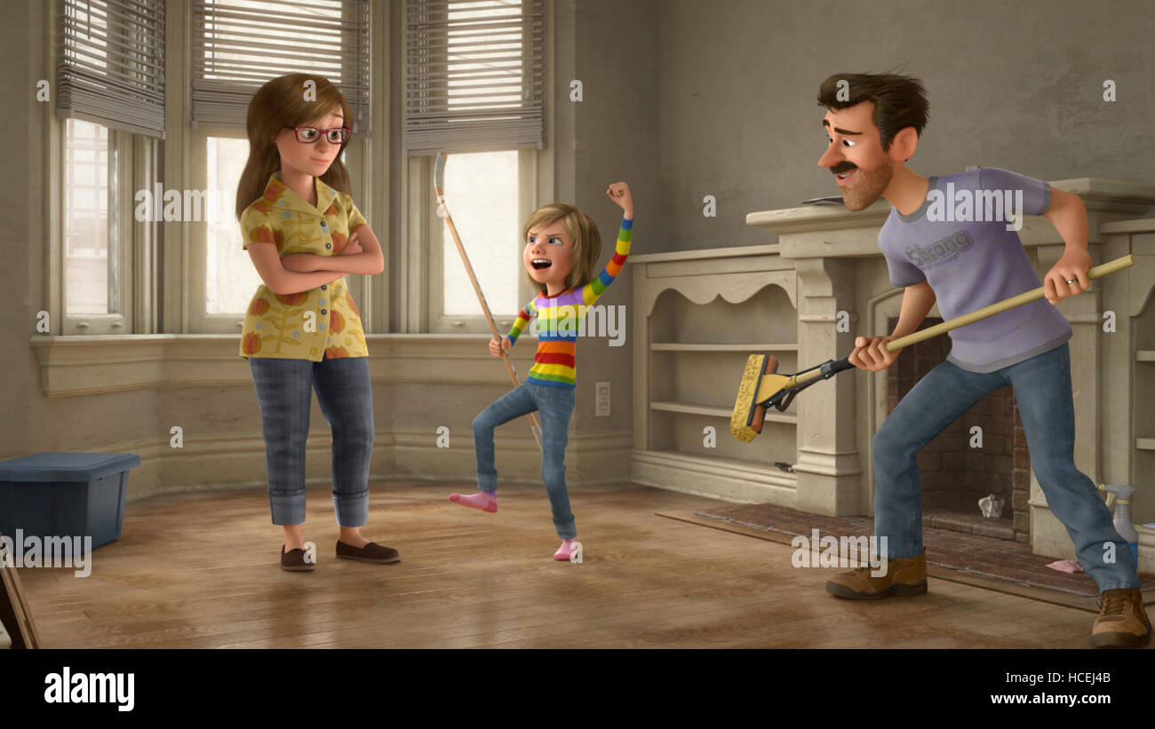 INSIDE OUT, from left: Mom (voice: Diane Lane), Riley (voice: Kaitlyn ...