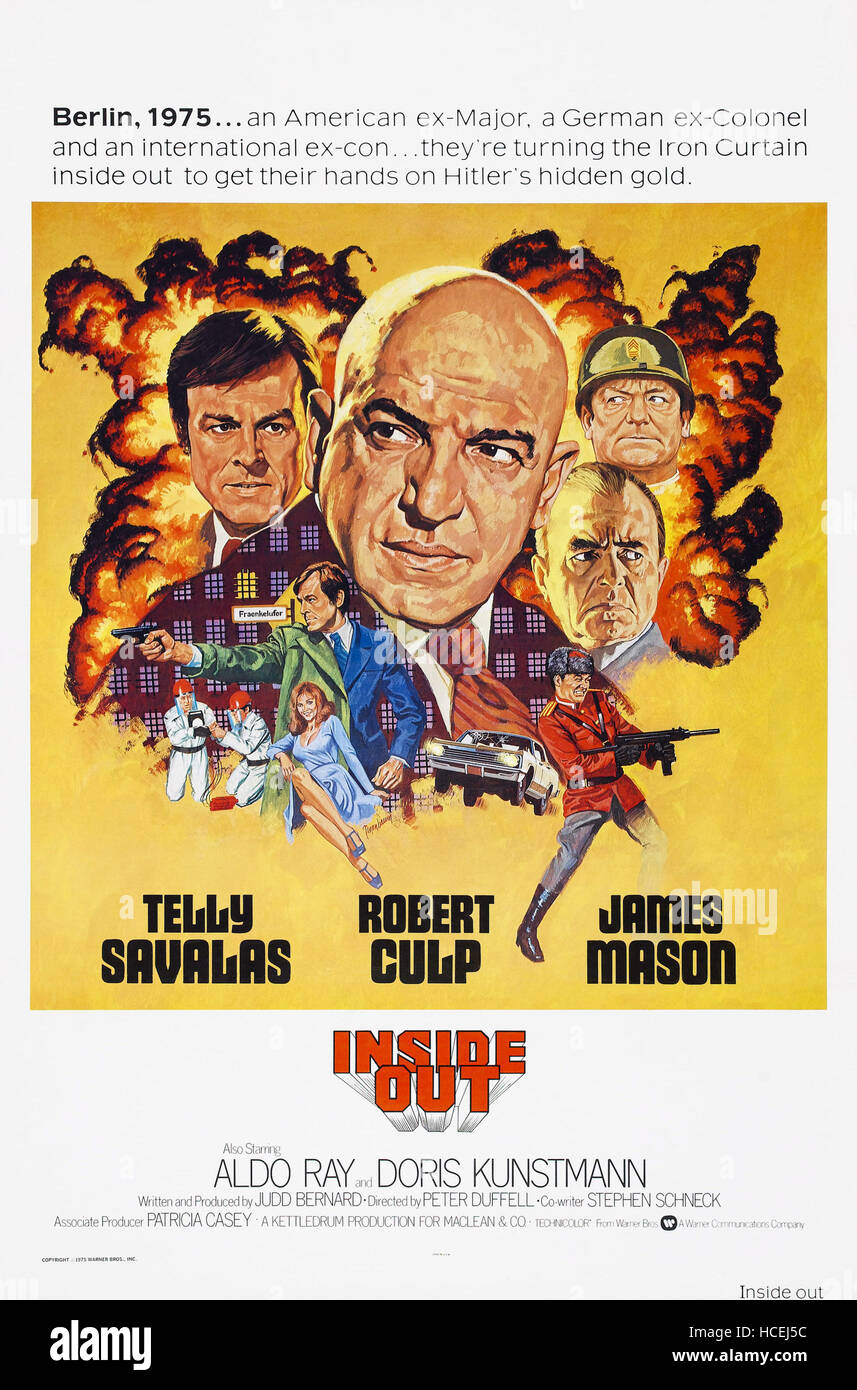 INSIDE OUT, l-r: Robert Culp, Telly Savalas, James Mason, Aldo Ray on ...