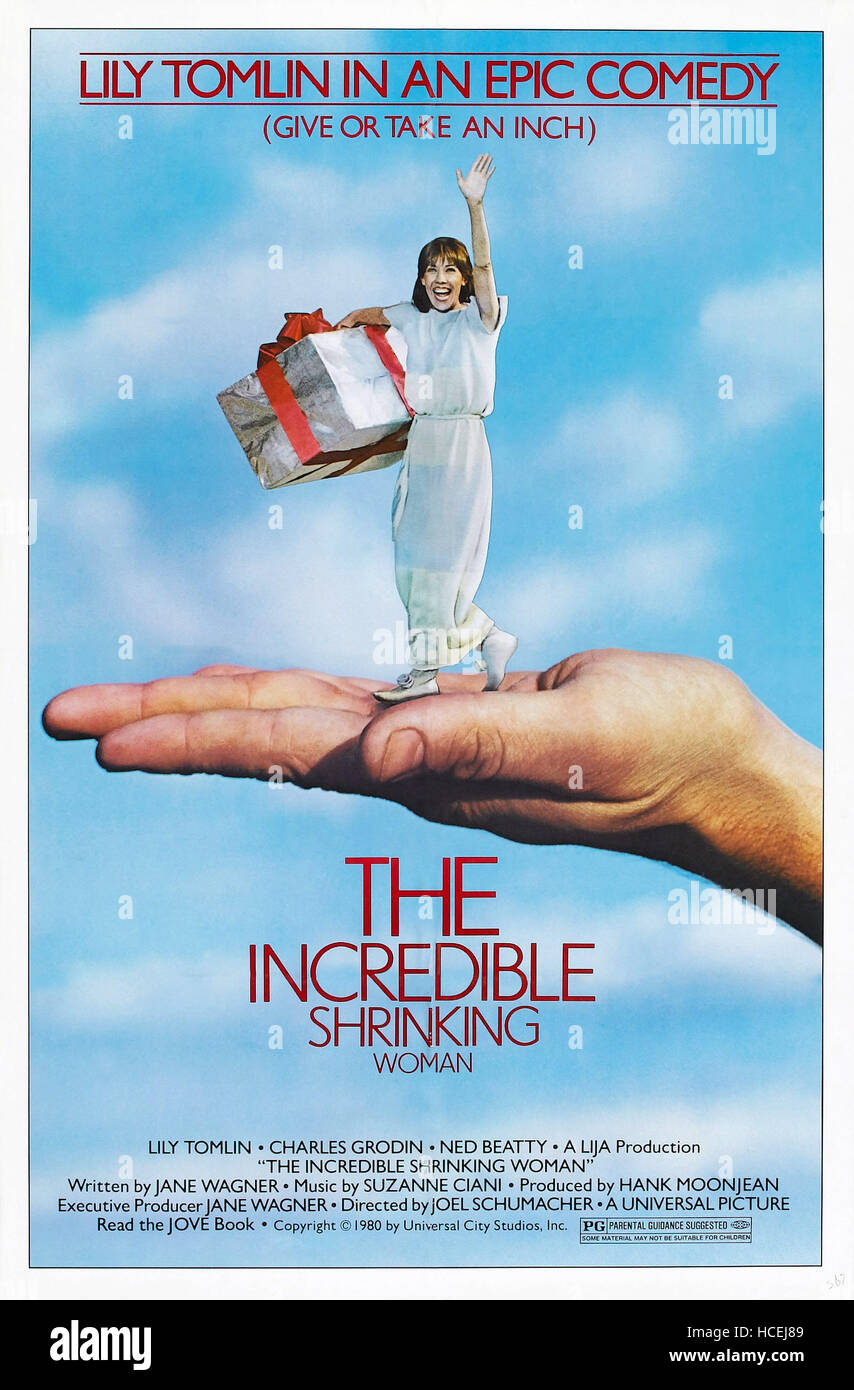 THE INCREDIBLE SHRINKING WOMAN, Lily Tomlin on poster art, 1981 ...