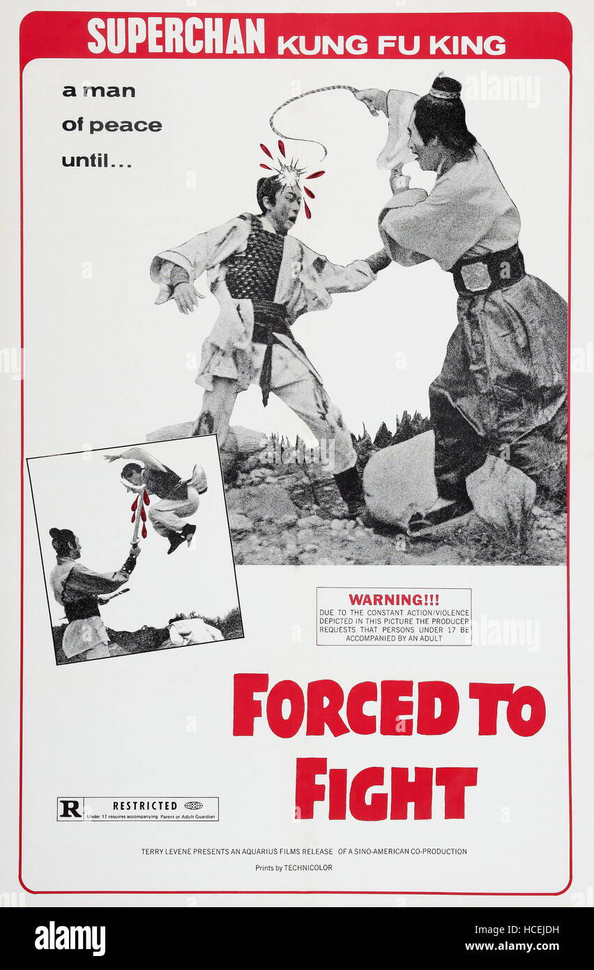 INVINCIBLE SUPER CHAN, (aka TIAN ZHAN, aka FORCED TO FIGHT), US poster ...