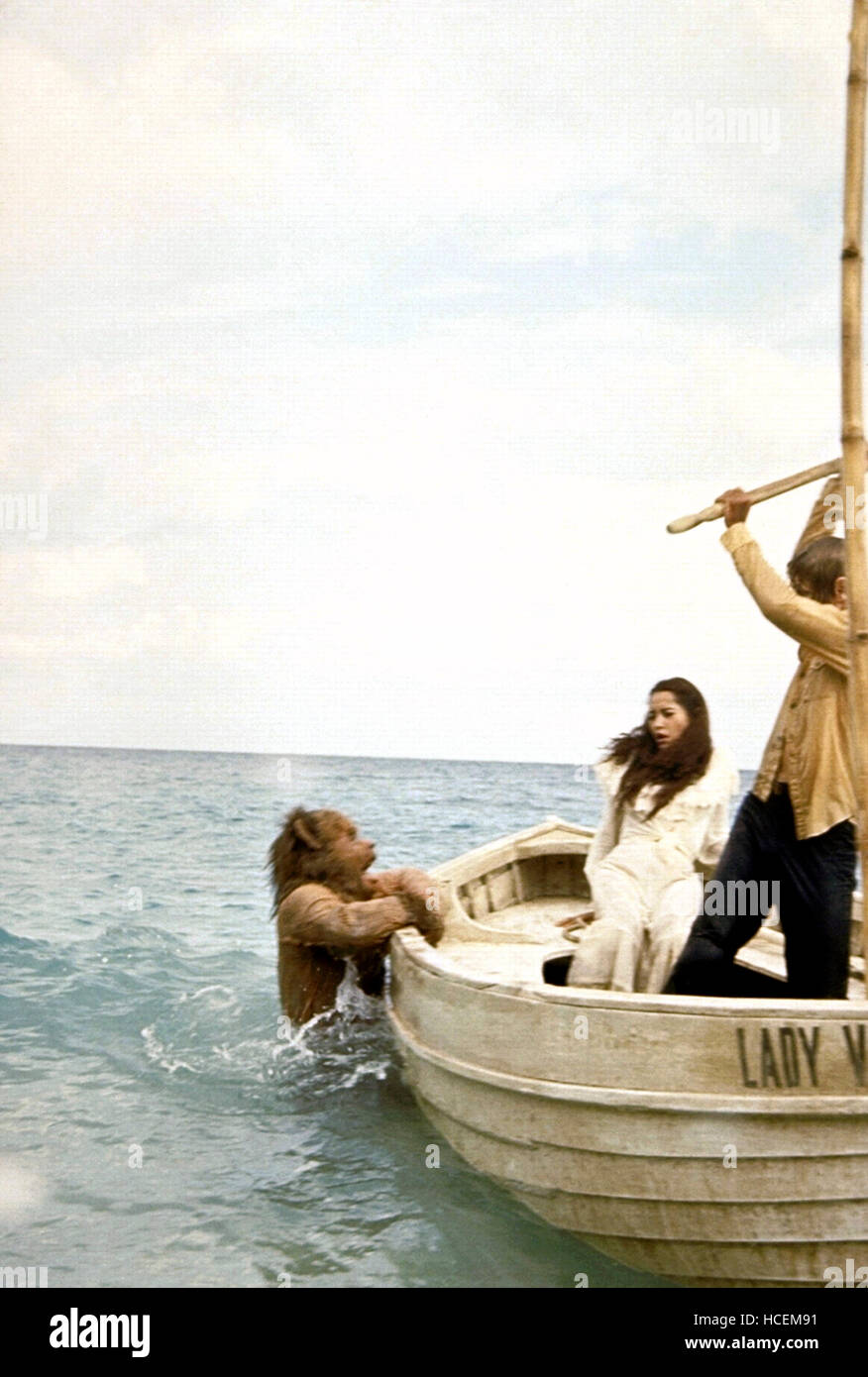 THE ISLAND OF DR. MOREAU, Barbara Carrera, Michael York, 1977 Stock ...