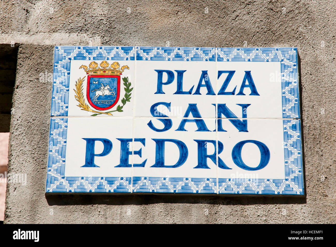 Old plaza sign hi-res stock photography and images - Alamy