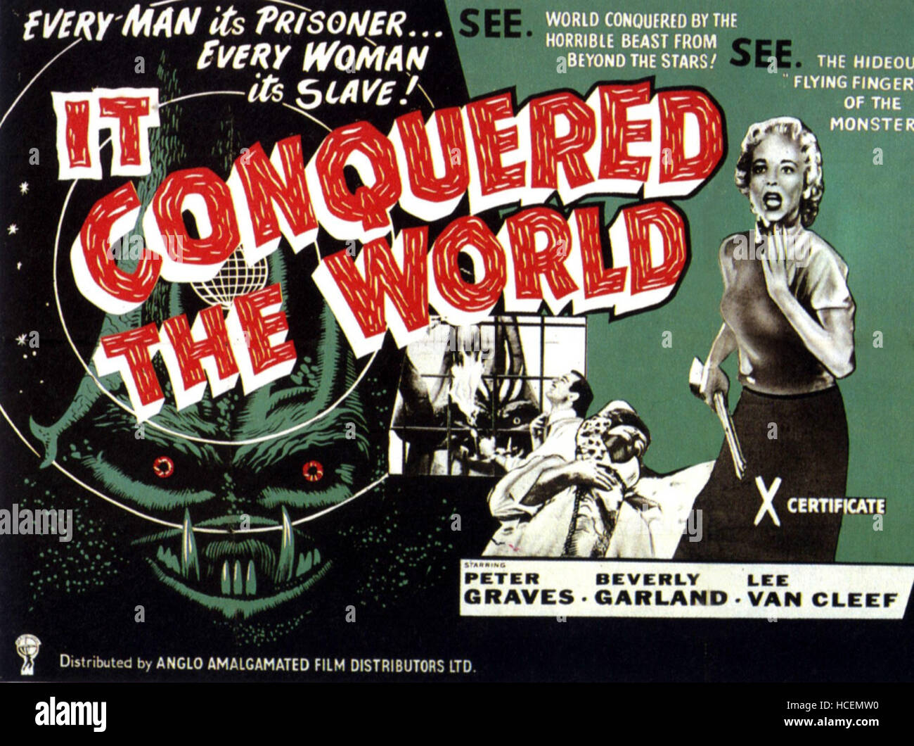 IT CONQUERED THE WORLD, right: Beverly Garland on poster art, 1956 ...
