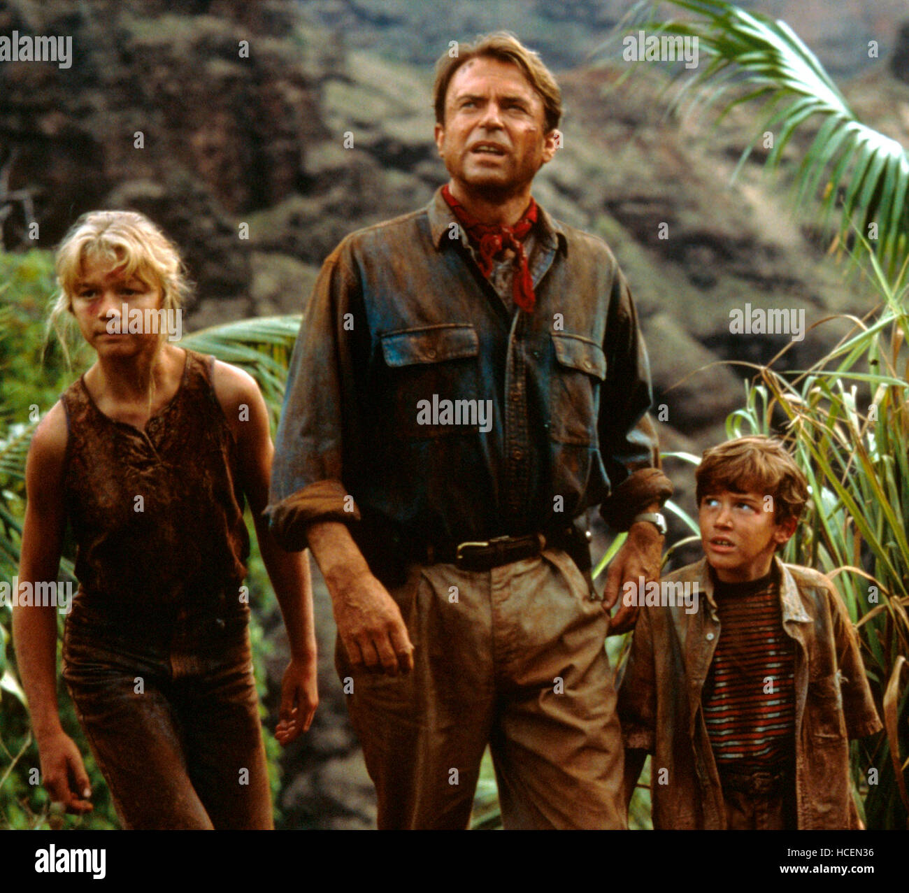 JURASSIC PARK, Ariana Richards, Sam Neill, Joseph Mazzello, 1993, (c ...
