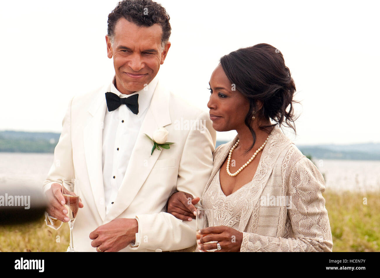 JUMPING THE BROOM, from left: Brian Stokes Mitchell, Angela Bassett ...