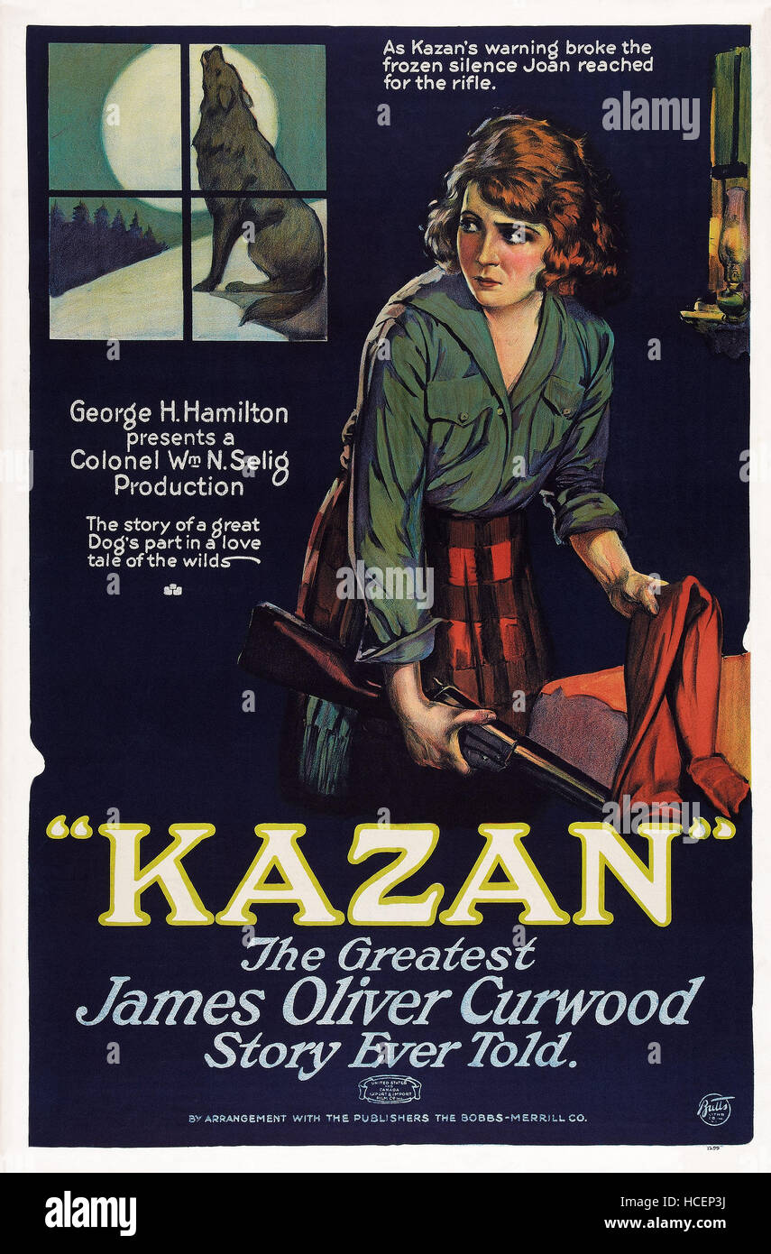 KAZAN, US poster art, Jane Novak, 1921 Stock Photo - Alamy