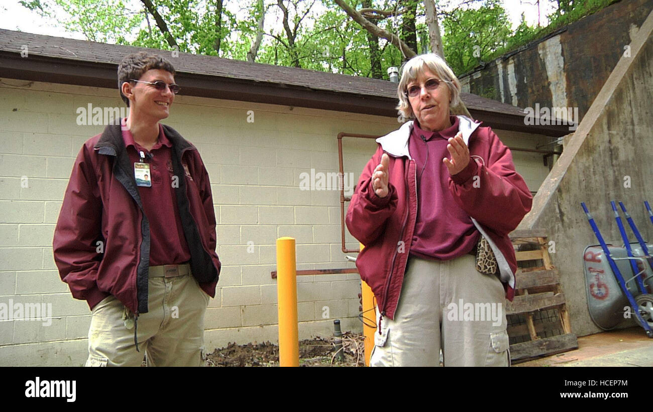 THE KEEPERS, from left: zookeepers Jason Bankston, Carolyn Horton at ...