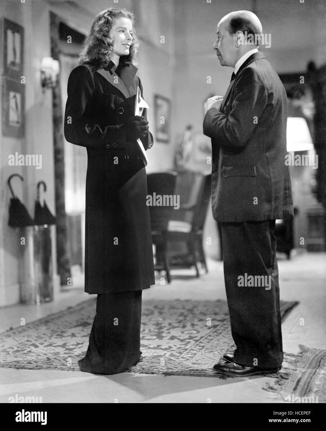 KEEPER OF THE FLAME, Katharine Hepburn, Donald Meek, 1942 Stock Photo ...