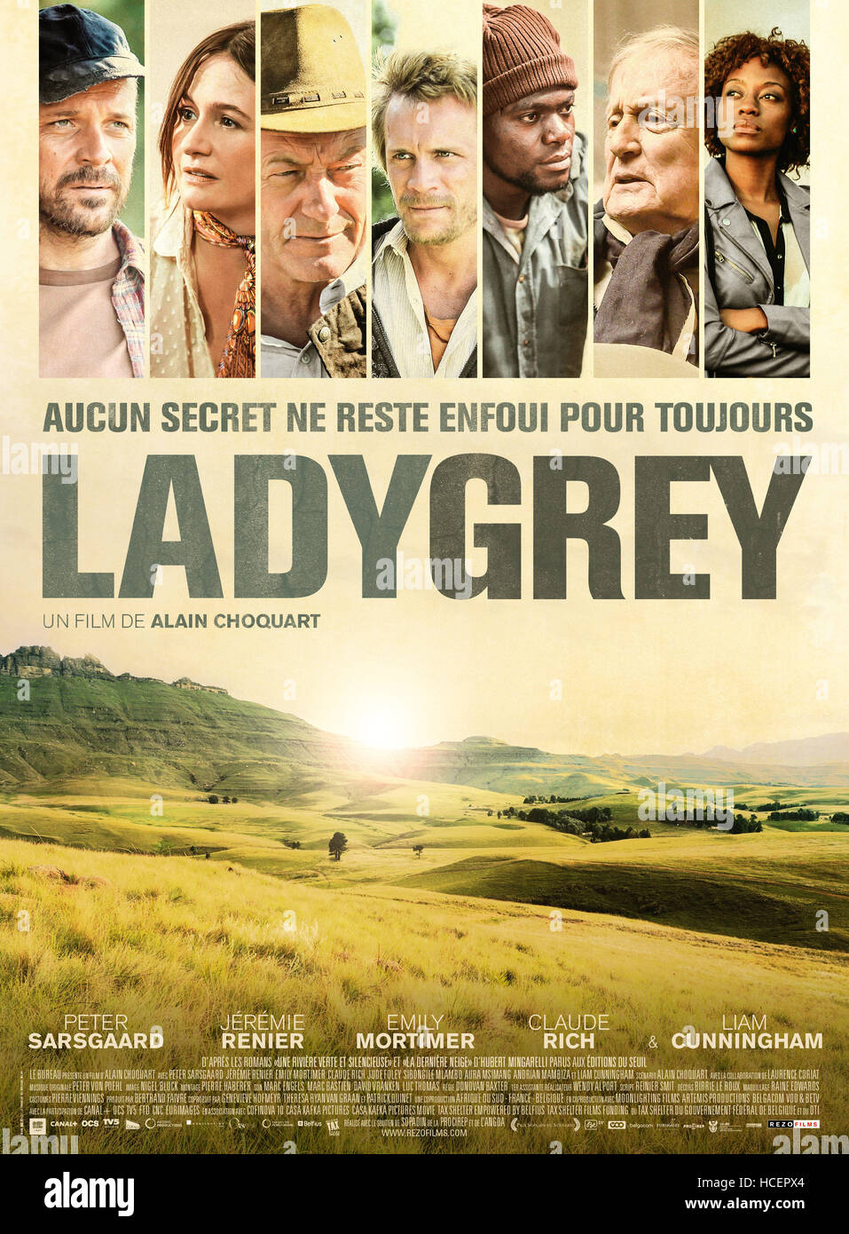 LADYGREY, French poster, from left: Peter Sarsgaard, Emily Mortimer ...