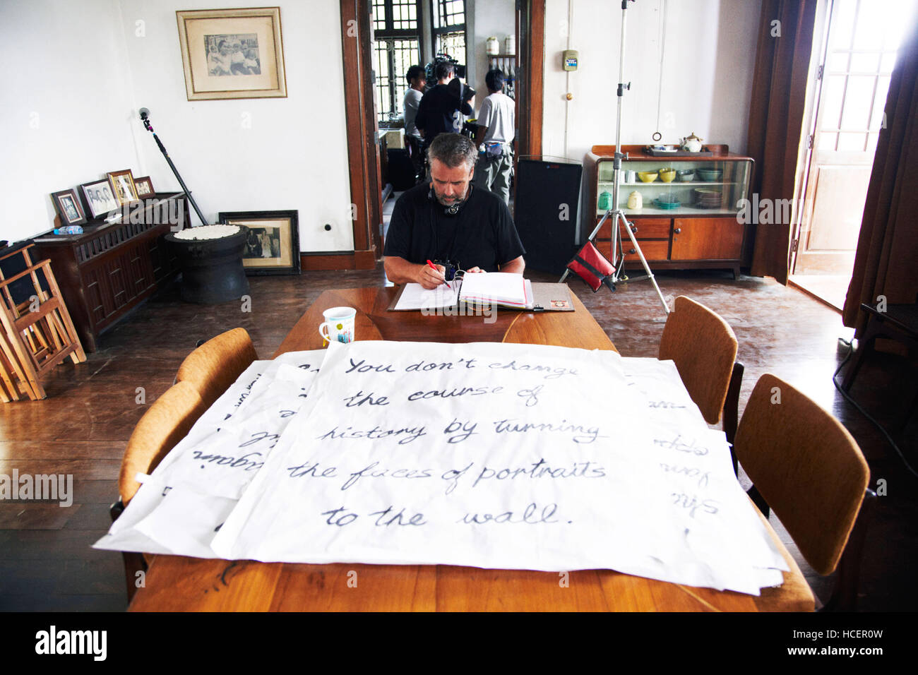 THE LADY, director Luc Besson, on set, 2011. ph: Vincent Perez/©Cohen ...