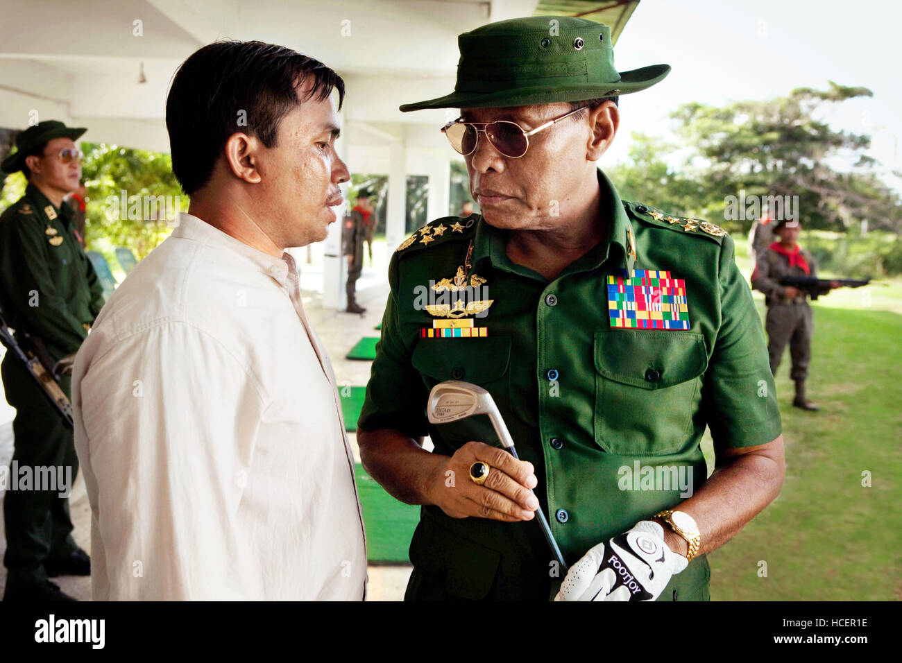 THE LADY, from left: Khin Maung Yin, U Htun Lin, 2011. ph: Magali Bragard/©Cohen Media Group ...